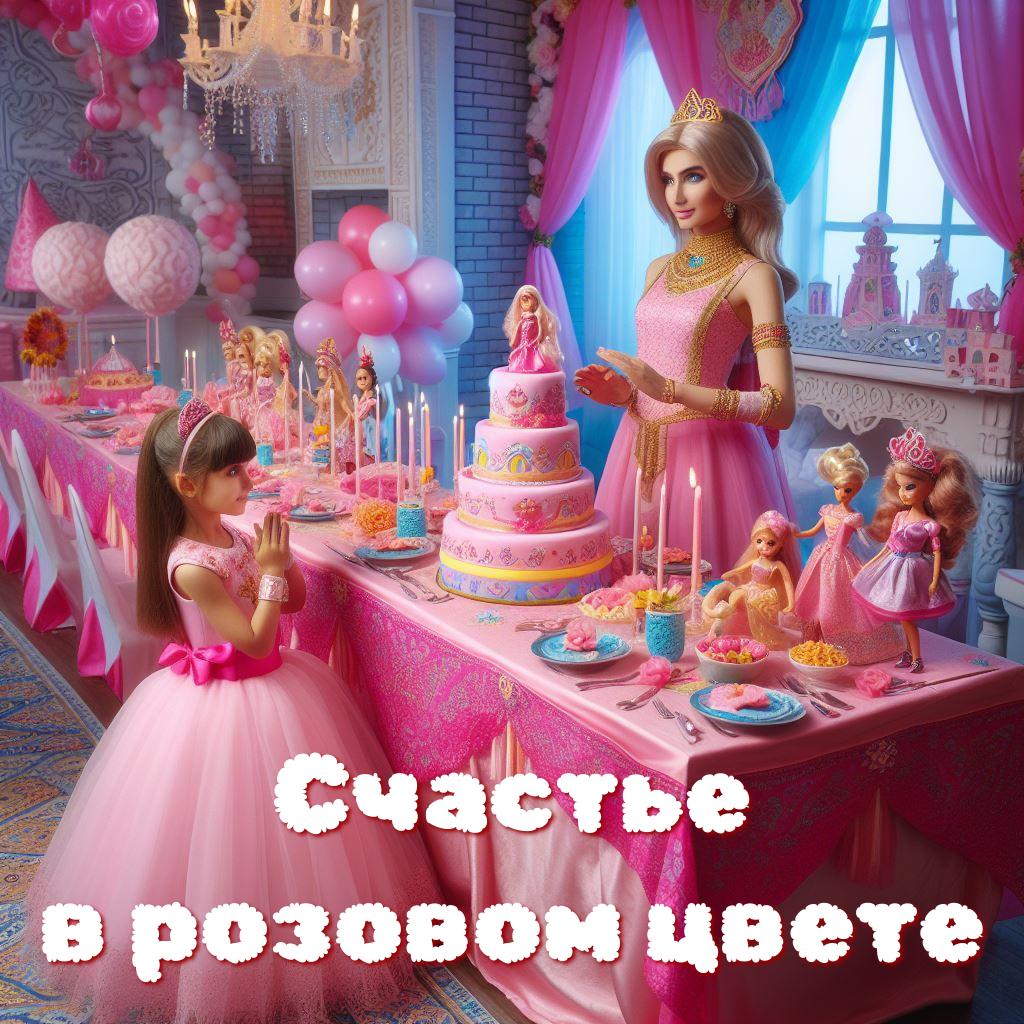Картинки Барби: кукла, день рождения, торт, подарок